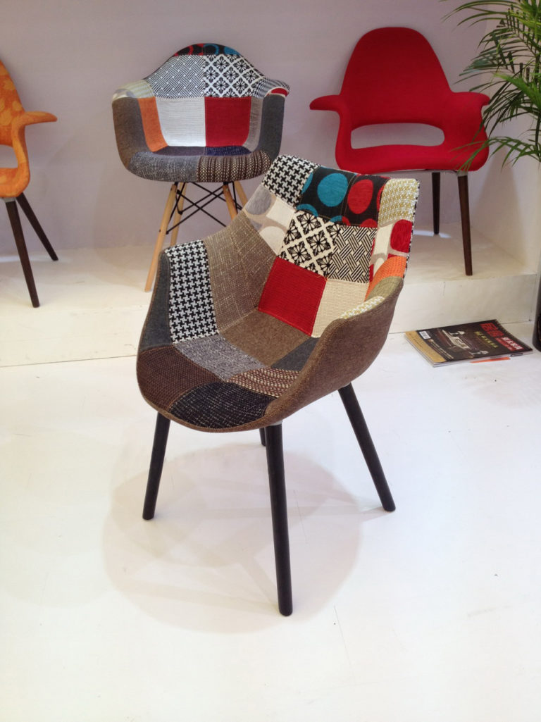 Modern Wooden Patchwork Dining Chair - Made Minimal