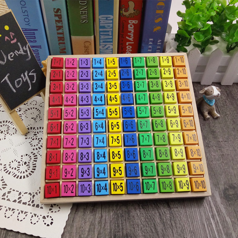 Wooden Arithmetic Table for Children - Made Minimal